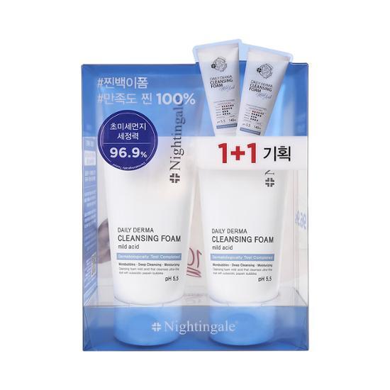 Nightingale Daily Derma Cleansing Foam Mild Acid 1+1 – Allkmag