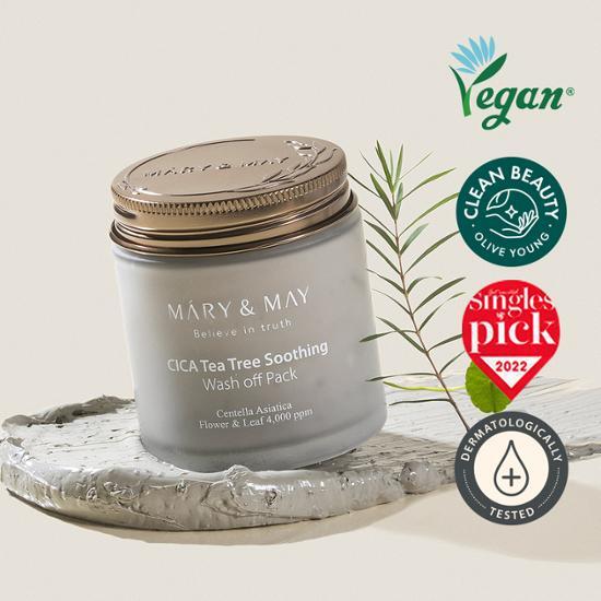 [Emergency Relief] Marienmay Cica Tea Tree Soothing Wash-Off Pack 125g ...