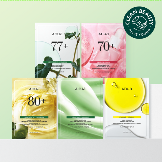 [1 sheet] Anua sheet mask, choose 1 of 5 types (soothing/peach/ampoule ...